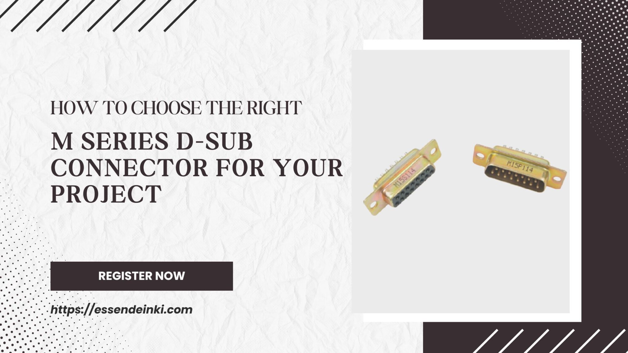 D Sub Connectors M Series | Reliable Interconnect Solutions | Essen Deinki