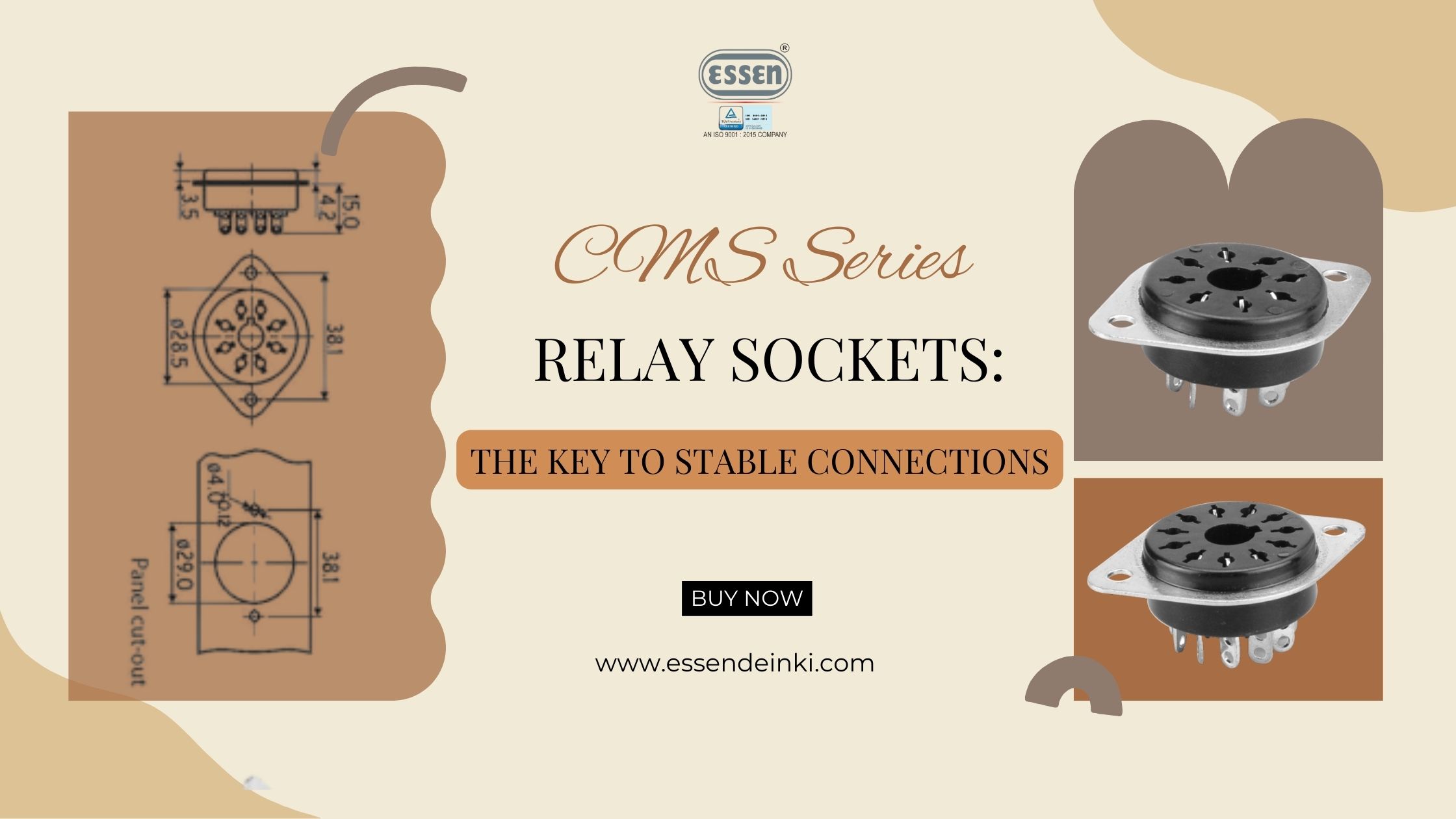 CMS Series Relay Sockets: Secure Chassis Mount Solutions